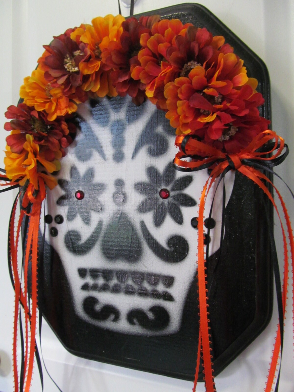 Dia De Los Muertos Wood Decoration Day of the Dead Wood Wall Hanging ...