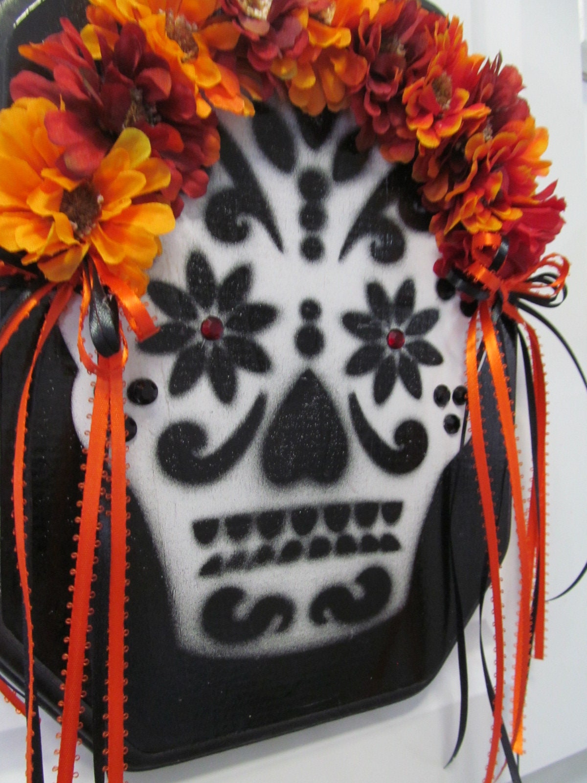 Dia De Los Muertos Wood Decoration Day of the Dead Wood Wall Hanging ...