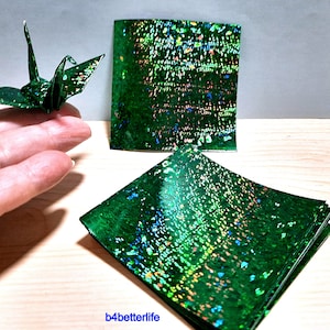 3x3 Origami Paper Green - Etsy UK