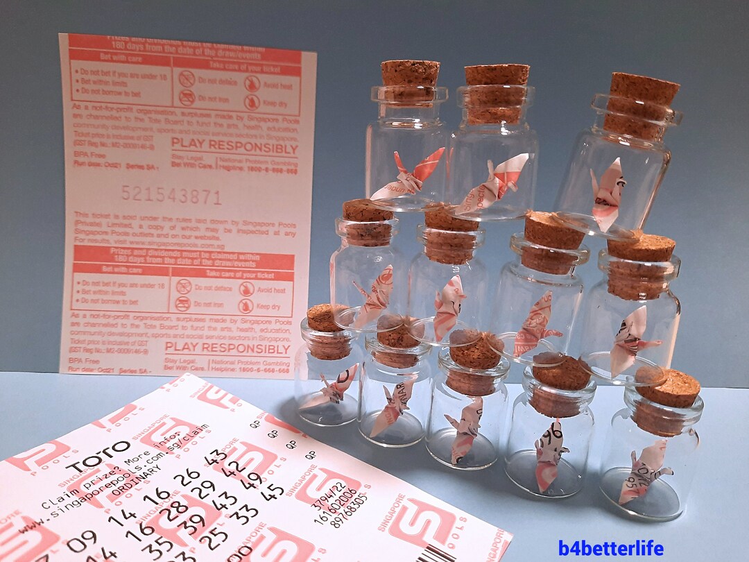Lot of 20pcs 1-inch Hand-folded Lottery Ticket Paper Crane in Mini ...