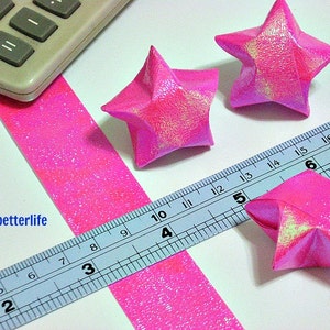 100 Strips of Pink Color DIY Origami Paper Folding Kit for the Large ...