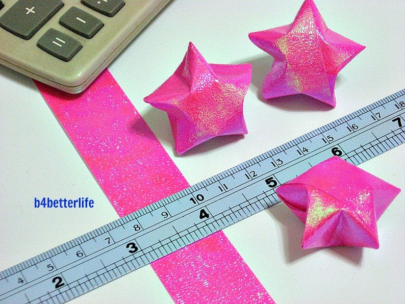 100 Strips of Pink Color DIY Origami Paper Folding Kit for the - Etsy