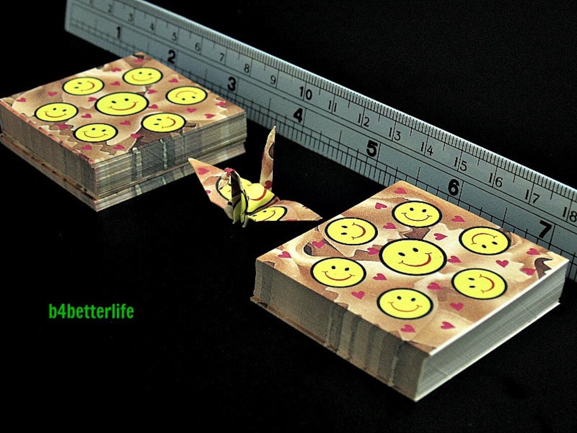 500 Sheets SMILEY Printed Paper Kit for Origami Cranes. 4.5cm | Etsy