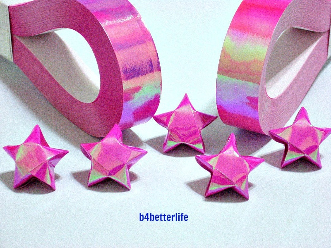 400 Strips of Violet Red Color DIY Origami Lucky Stars Medium Size ...