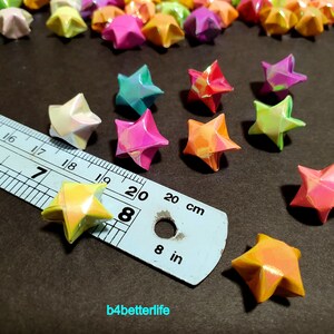 500pcs Assorted Colors Mini Size Origami Lucky Stars Hand-folded From ...