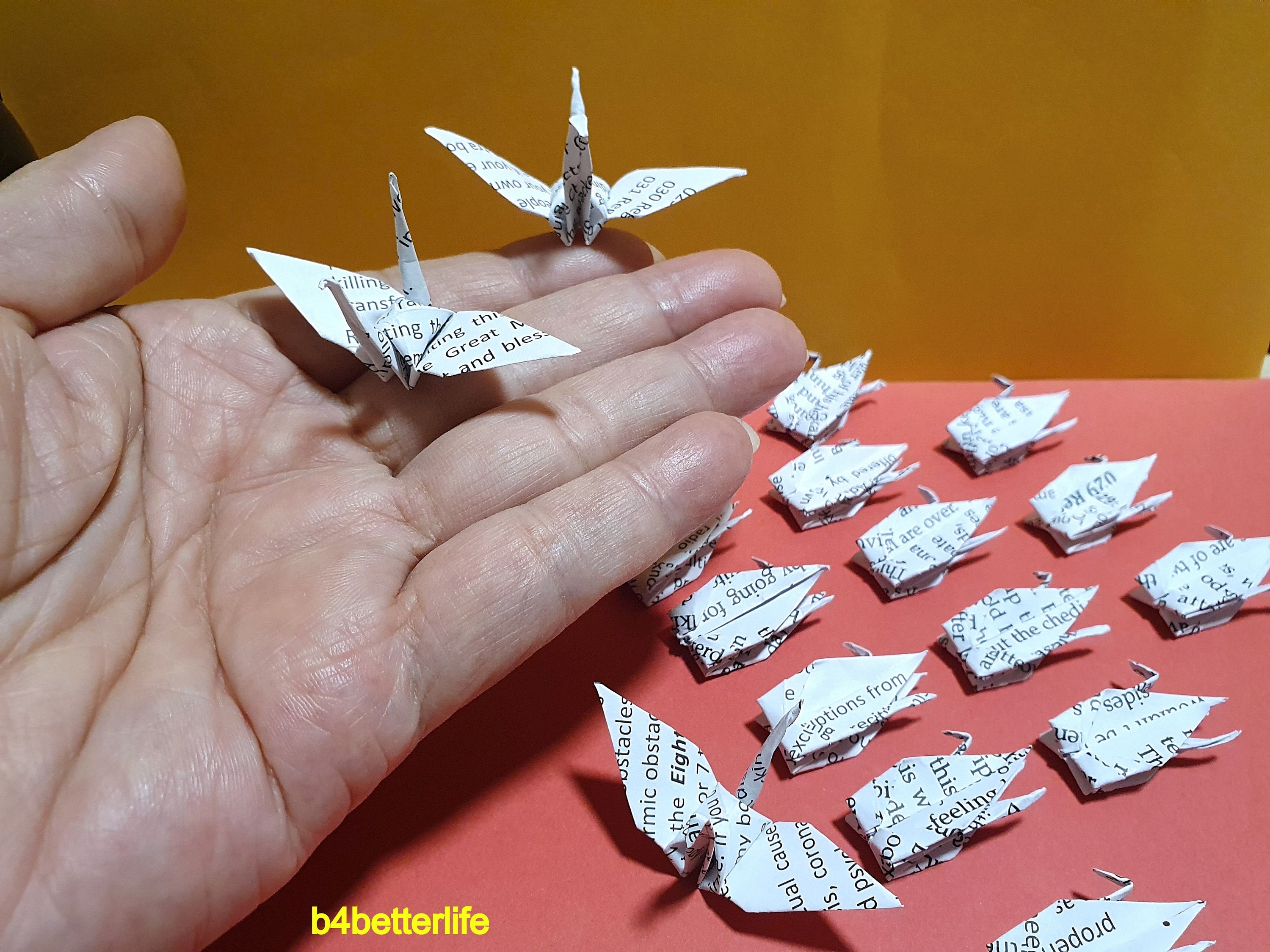100pcs Origami Cranes 6cm 2.36 inch Hand-folded From 6cm x | Etsy