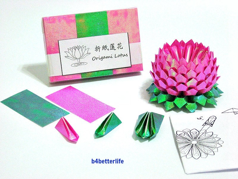 Pack Of 600 sheets Origami Lotus Paper Folding Kit for Making | Etsy