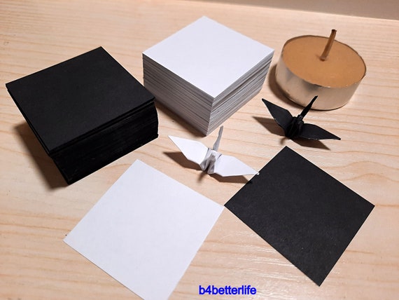 Paper, Party & Kids 400 Sheets 1.5 x 1.5 Black & White Color Paper ...