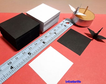 Paper, Party & Kids 400 Sheets 1.5 x 1.5 Black & White Color Paper ...
