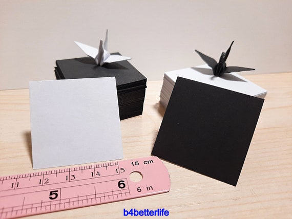 Paper, Party & Kids 400 Sheets 1.5 x 1.5 Black & White Color Paper ...