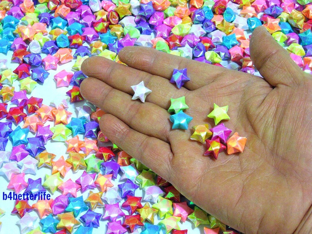 500pcs Assorted Colors Mini Size Origami Lucky Stars - Etsy