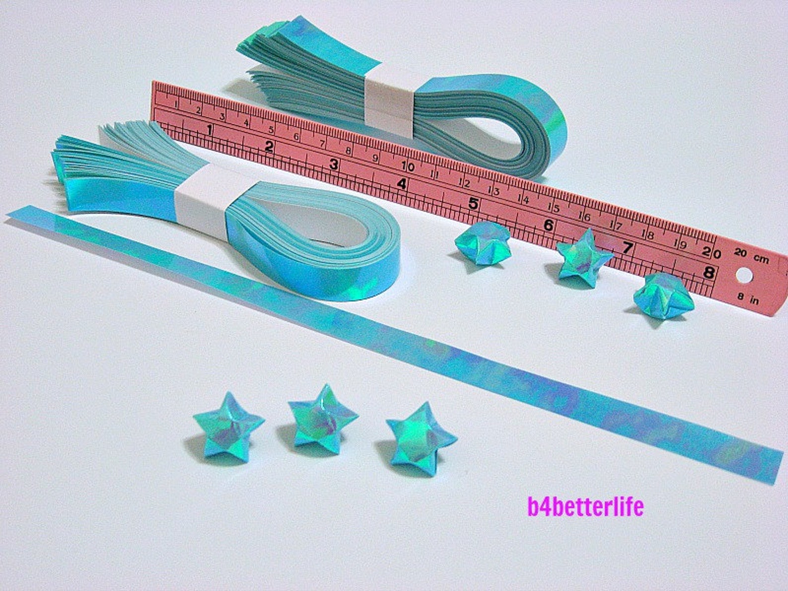 400 Strips of Light Blue Color DIY Origami Lucky Stars Medium | Etsy