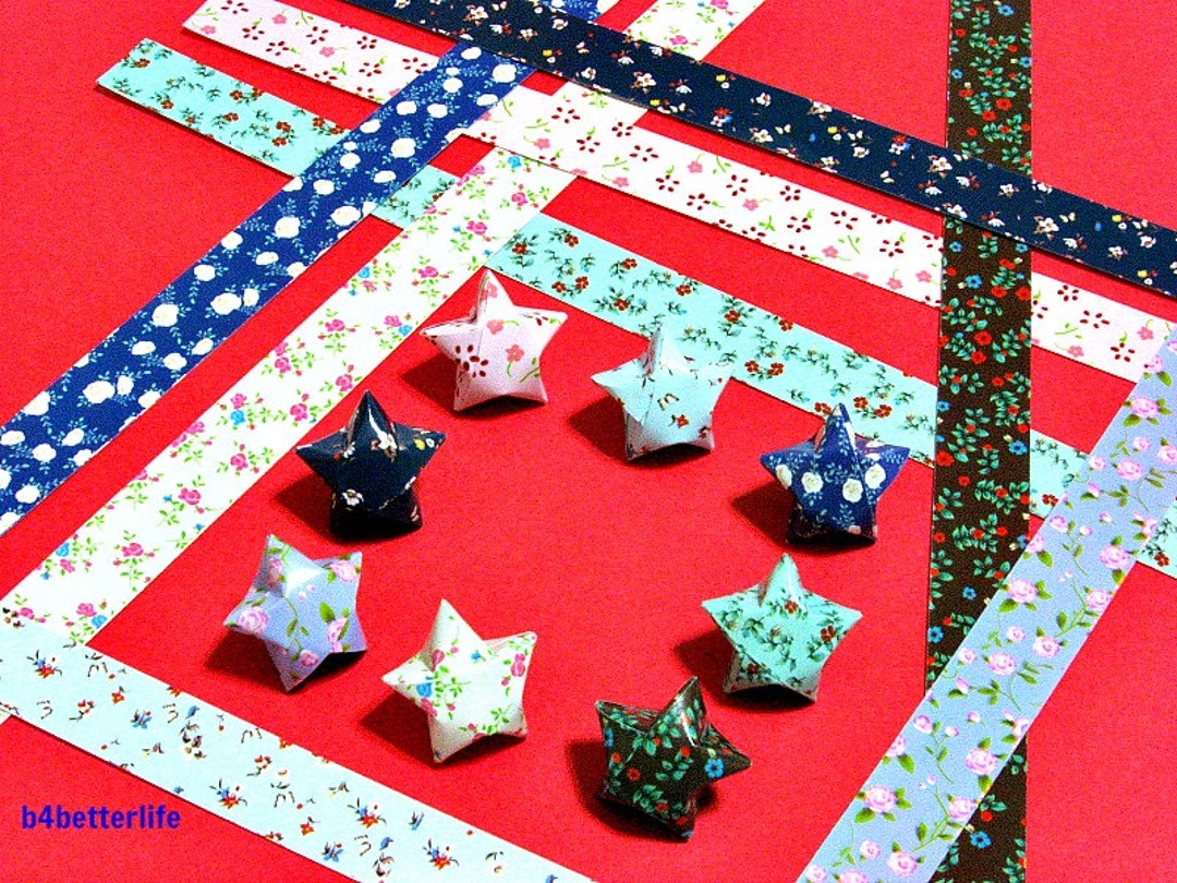 440 Strips of DIY Origami Lucky Stars Paper Folding Kit. 26cm X 1.2cm ...