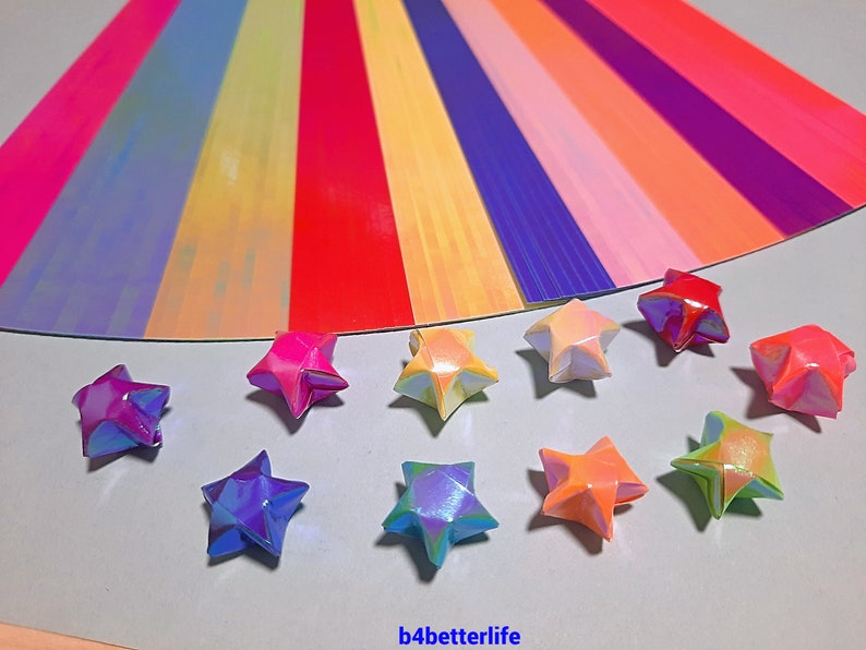 Pack of 400 Strips Mini Size Lucky Stars Origami Paper Kits in - Etsy