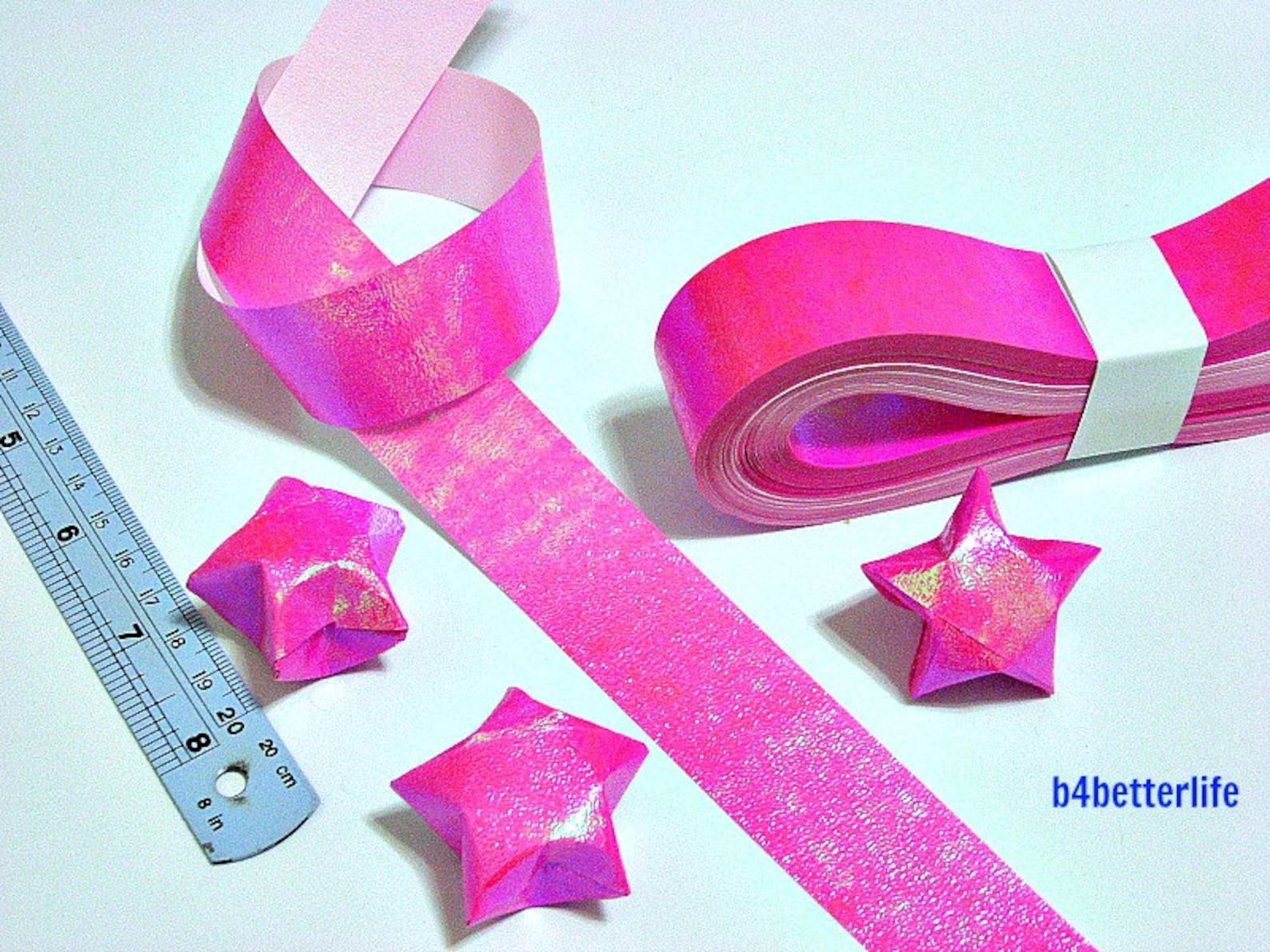 100 Strips of Pink Color DIY Origami Paper Folding Kit for the - Etsy