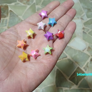 500pcs Assorted Colors Mini Size Origami Lucky Stars Hand-folded From ...