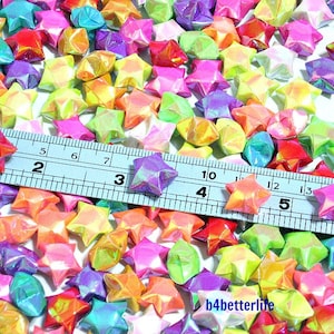 500pcs Assorted Colors Mini Size Origami Lucky Stars Hand-folded From ...