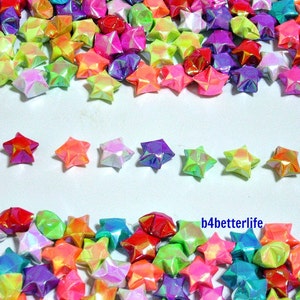 500pcs Assorted Colors Mini Size Origami Lucky Stars Hand-folded From ...