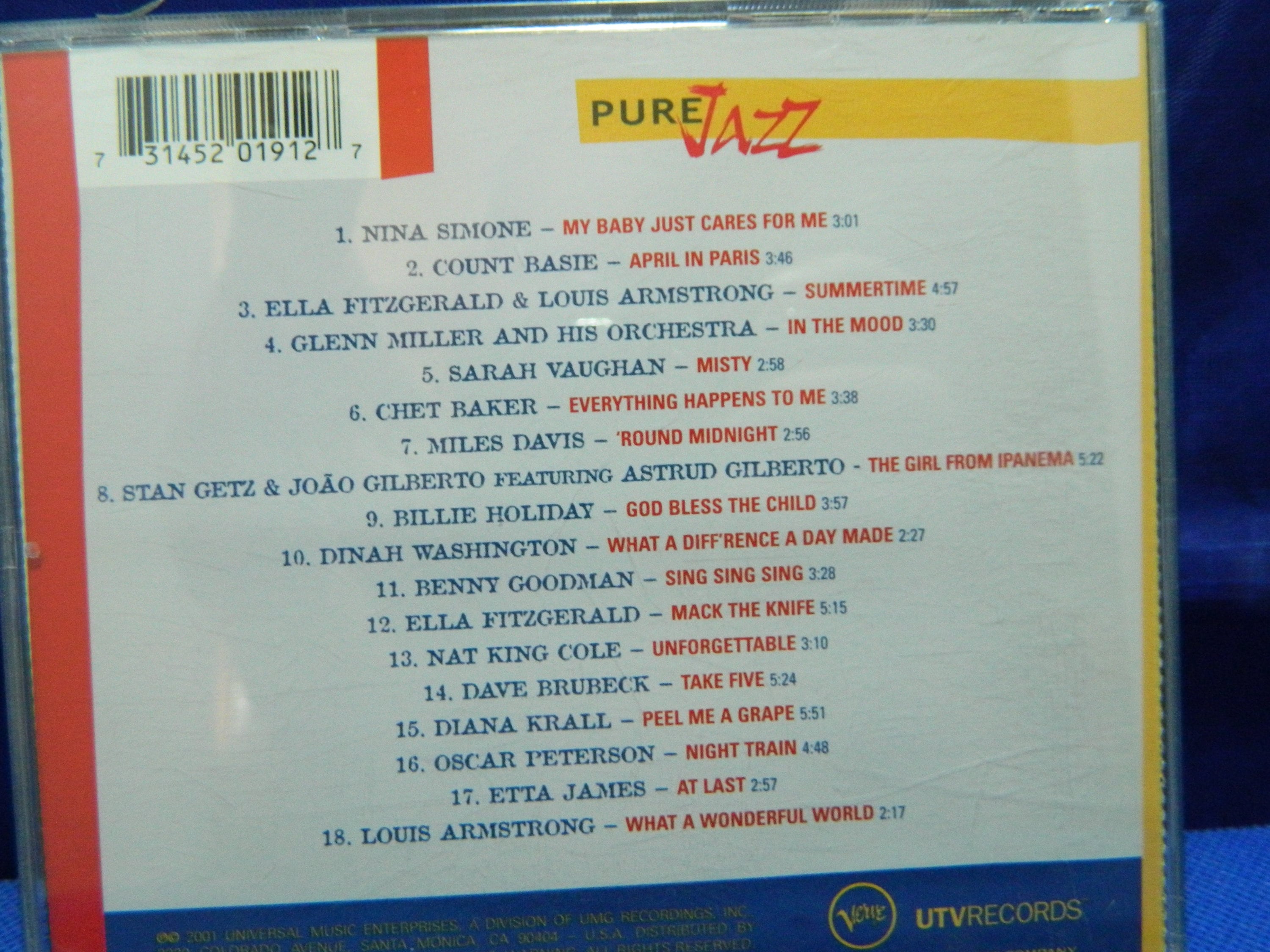 Pure Jazz CD Multiple Artists - Etsy