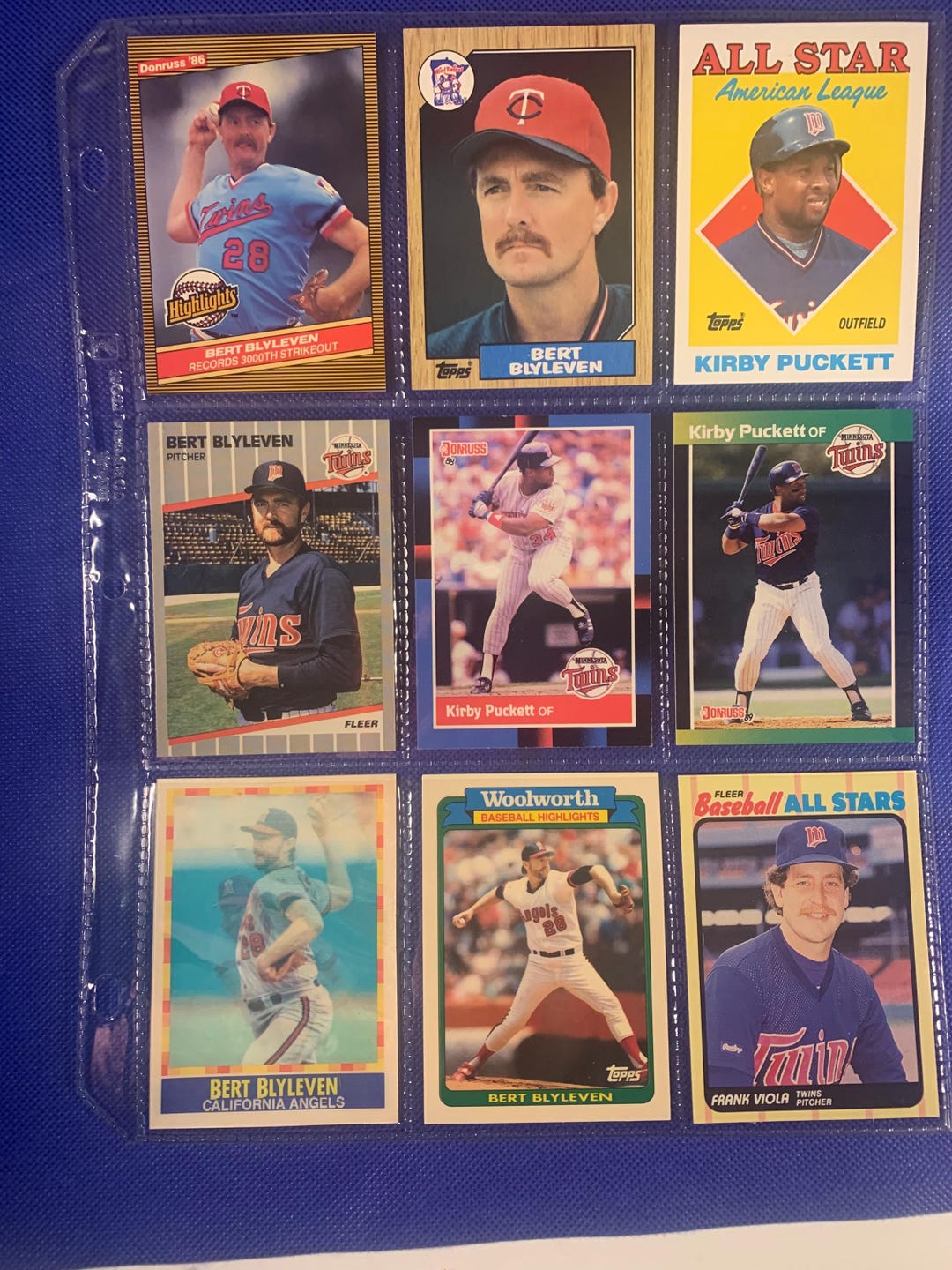 9 Assorted Baseball Cards From the 1980s - All in Very Good Condition ...