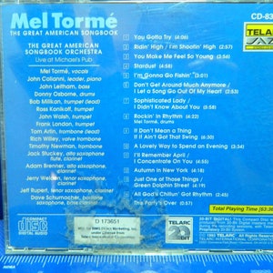 Mel Torme - the Great American Songbook CD - Etsy