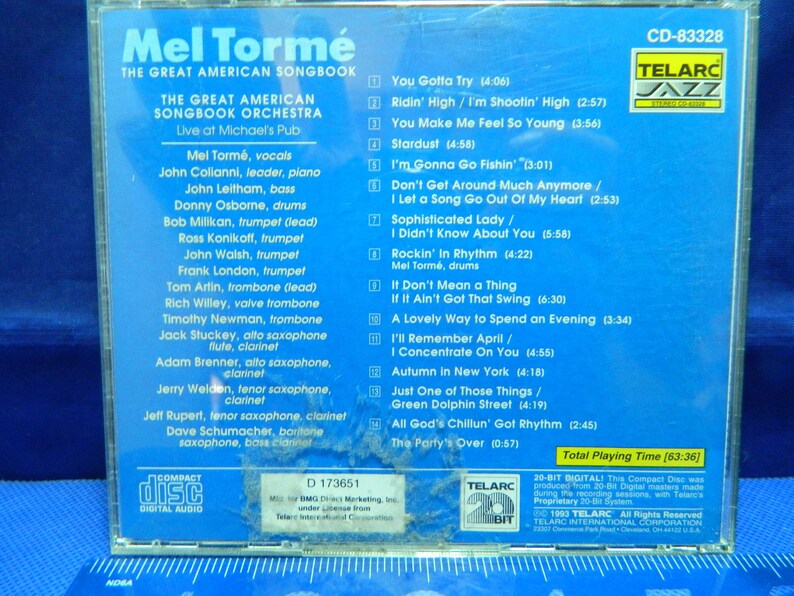 Mel Torme - the Great American Songbook CD - Etsy