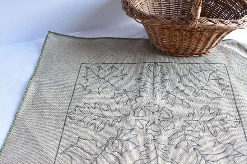 Hooked Rug Pattern fall Leaves - Etsy