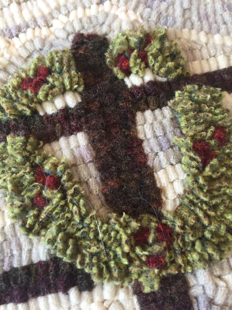 Hooked Rug Pattern on Linen Simple Snow Scene 18 X 14 Inches | Etsy