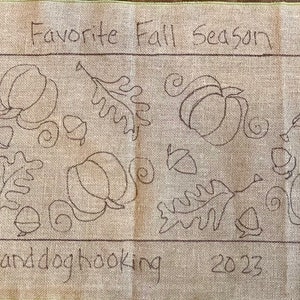 Rug Hooking Pattern, Favorite Fall Table Runner, 32 X 12 - Etsy
