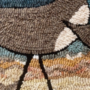 Hooked Rug Pattern on Linen, Shore Birds, 32 X 18 Inches - Etsy