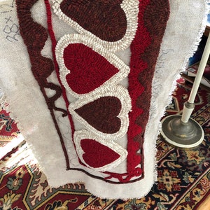Rug Hooking Pattern -"family of Hearts" - Valentines Pattern on ...