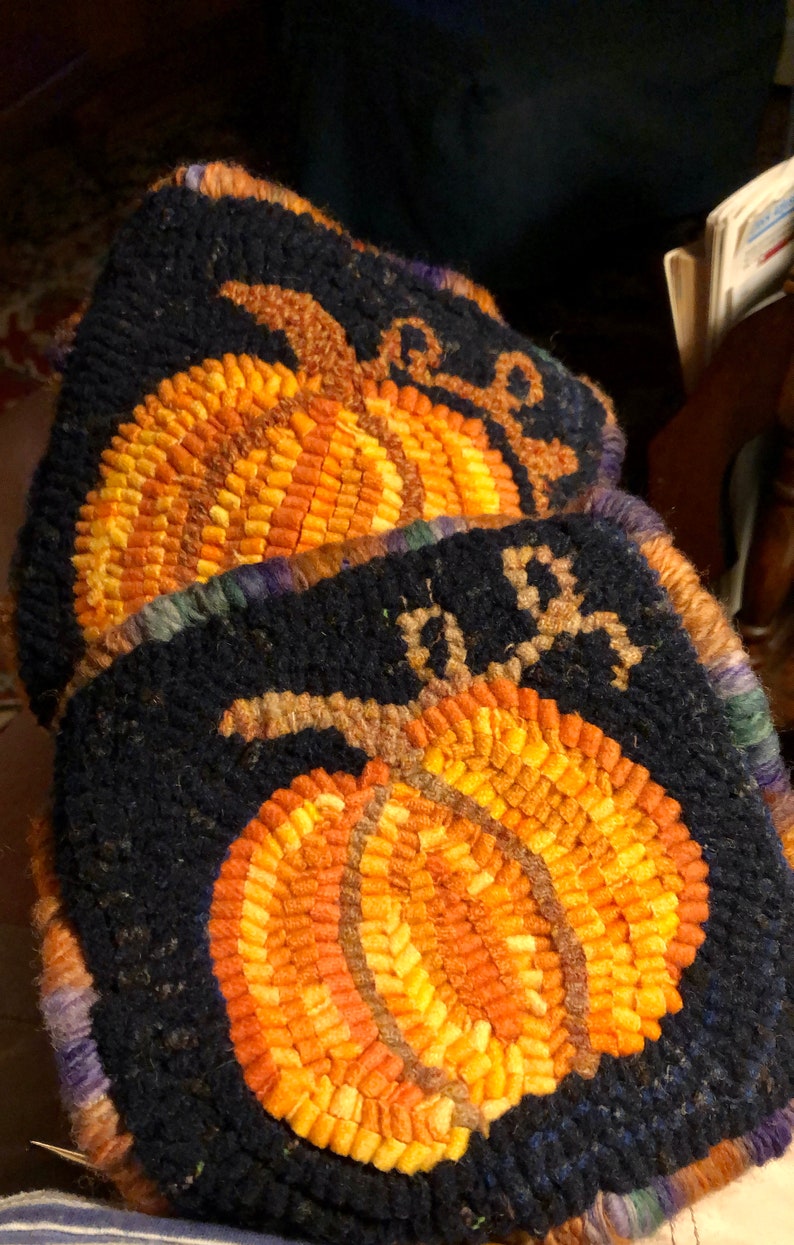DIY Rug Hooking Kit - Pumpkin for Fall - Great for Beginners ...