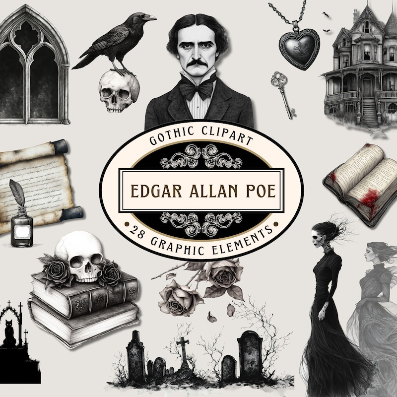 Edgar Allan Poe Art - Etsy