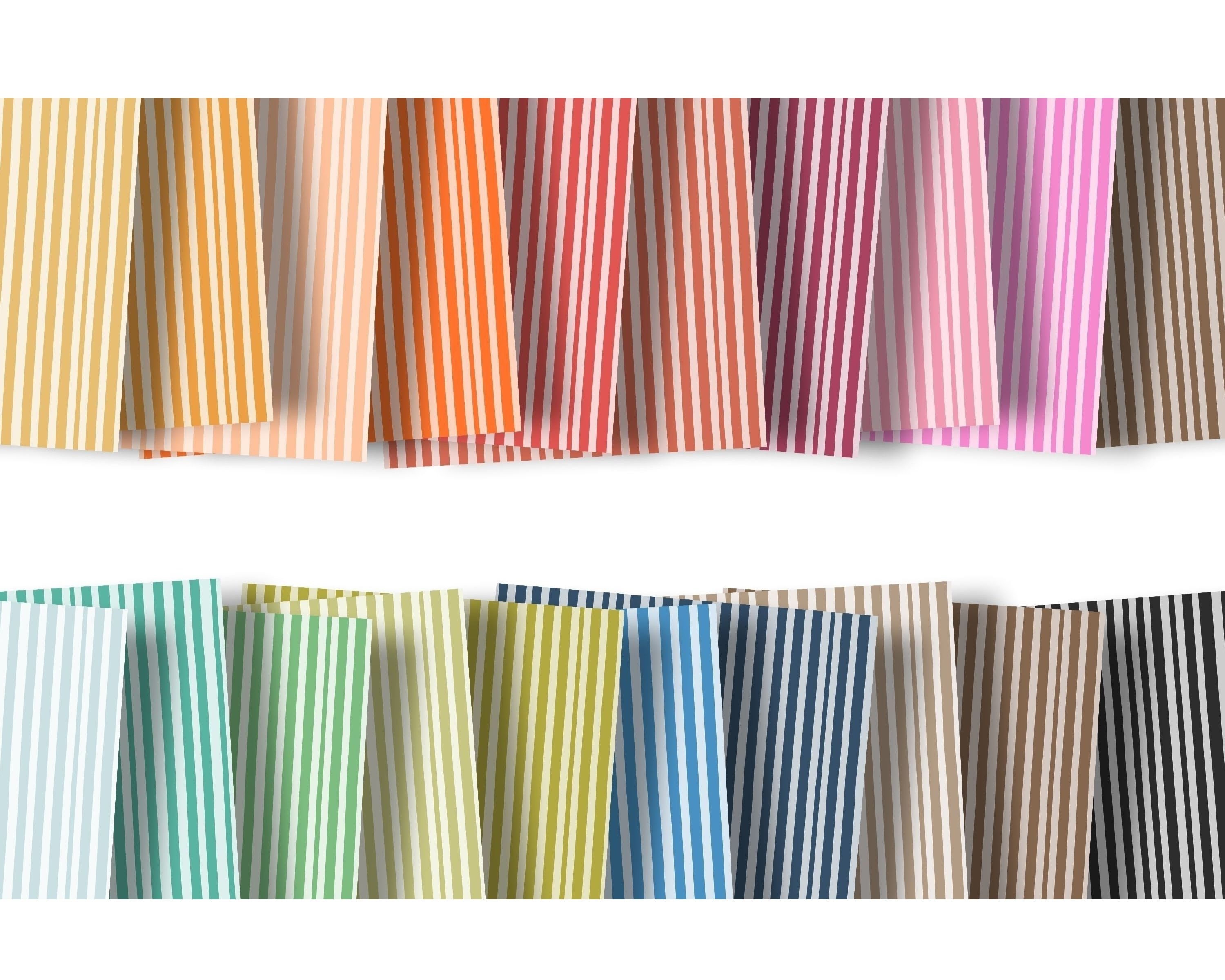 Preppy Stripes Digital Paper: Pastel Colors, Retro Style (digital ...
