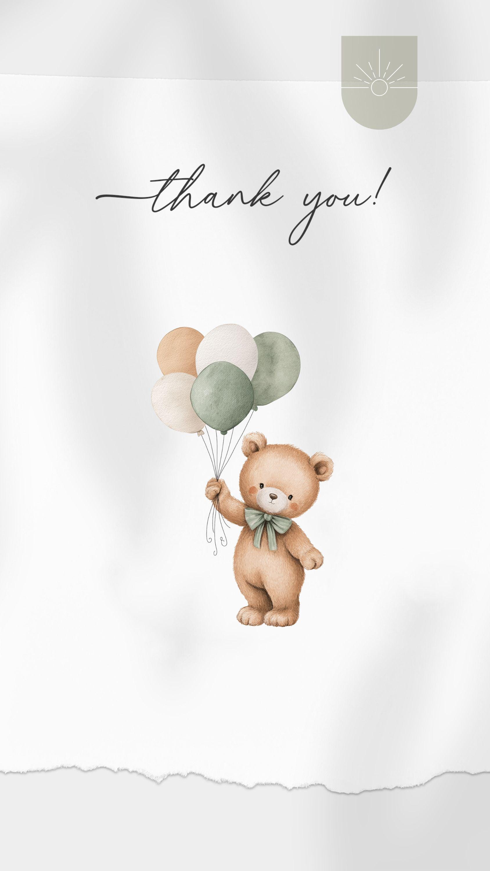 Sage Green Teddy Bear Clipart Set: Nursery & Baby Shower Graphics (PNG ...