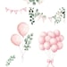 Pink Boho Nursery Clipart: Watercolor Baby Girl Animals (digital ...