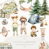 CAMP Clipart, Kawaii Clipart,commercial Use, Camping Digital Clipart ...