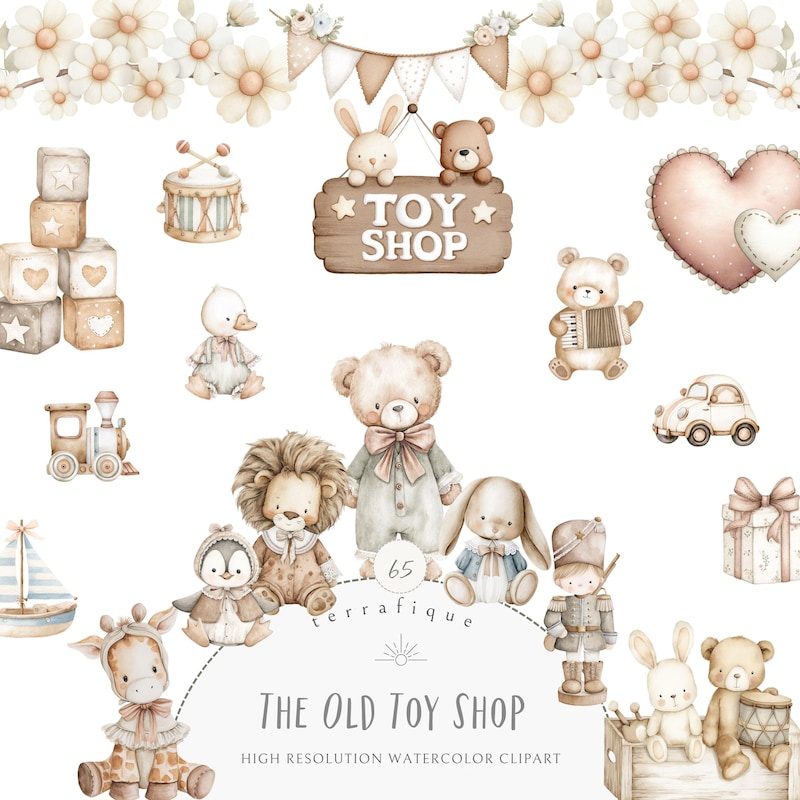 Soft Toy Clipart Nursery - Etsy UK