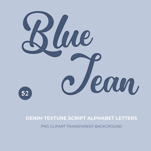 Denim Vintage Font - Etsy