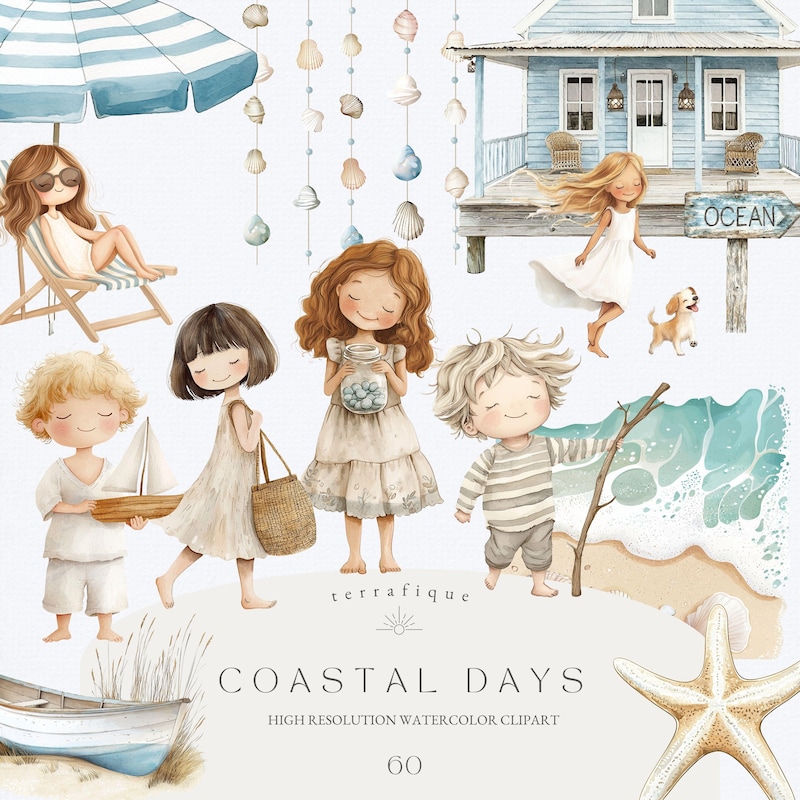 Coastal Clipart - Etsy