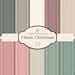 Christmas Stripes Digital Paper: Vintage Holiday Patterns (digital ...
