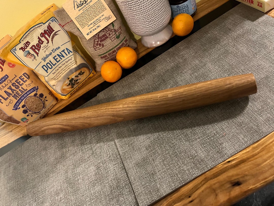 RP4 Beautiful French Style Oak Tapered Rolling Pin - Blunt Ends - Great ...