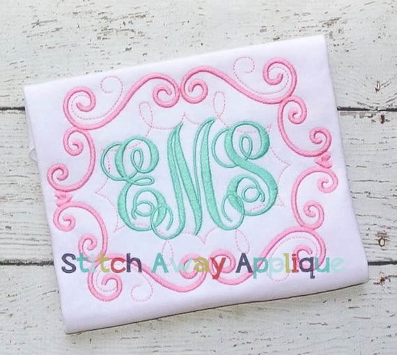 Sewing & Fiber Craft Supplies & Tools Amy Monogram Font Frame Machine ...