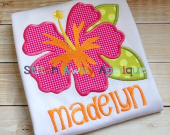 Tropical Flower Applique - Etsy