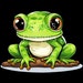 Chibi Frog Clip Art - Etsy