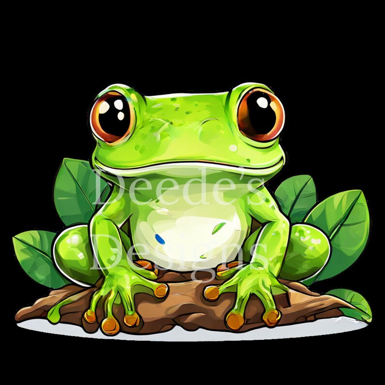 Chibi Frog Clip Art - Etsy