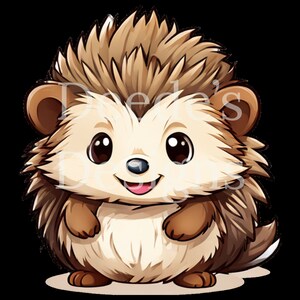 Chibi Hedgehog Clip Art - Etsy