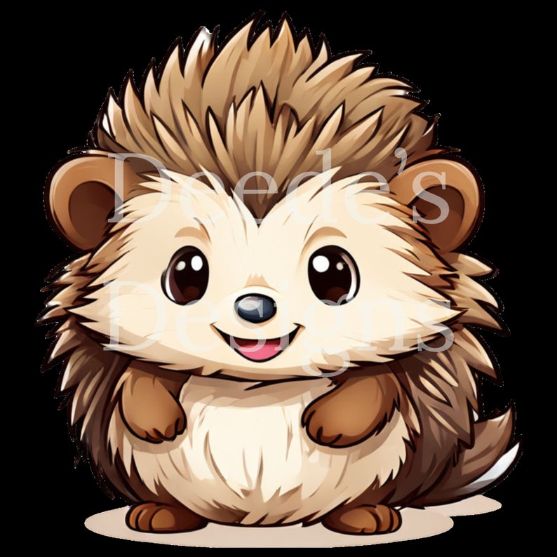 Chibi Hedgehog Clip Art - Etsy