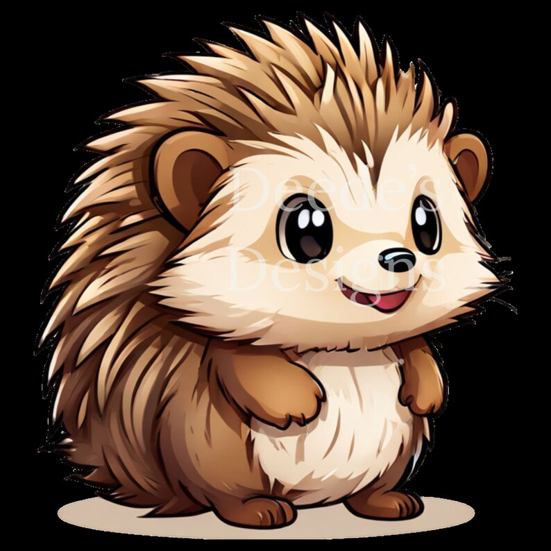Chibi Hedgehog Clip Art - Etsy