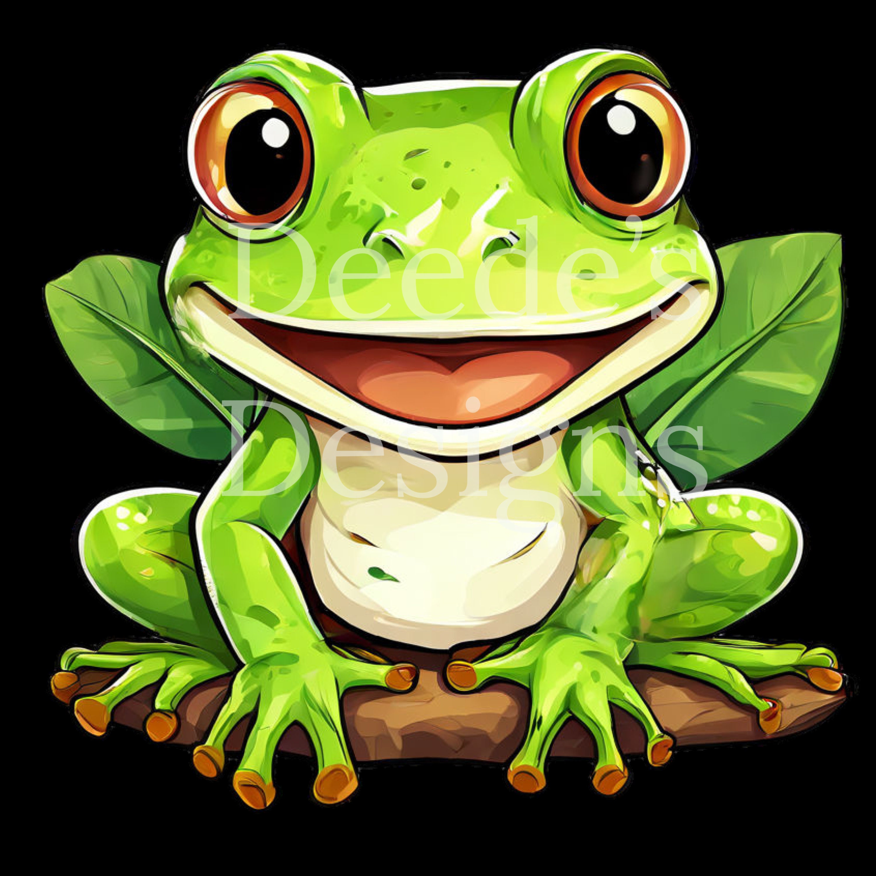 Chibi Frog Clip Art - Etsy